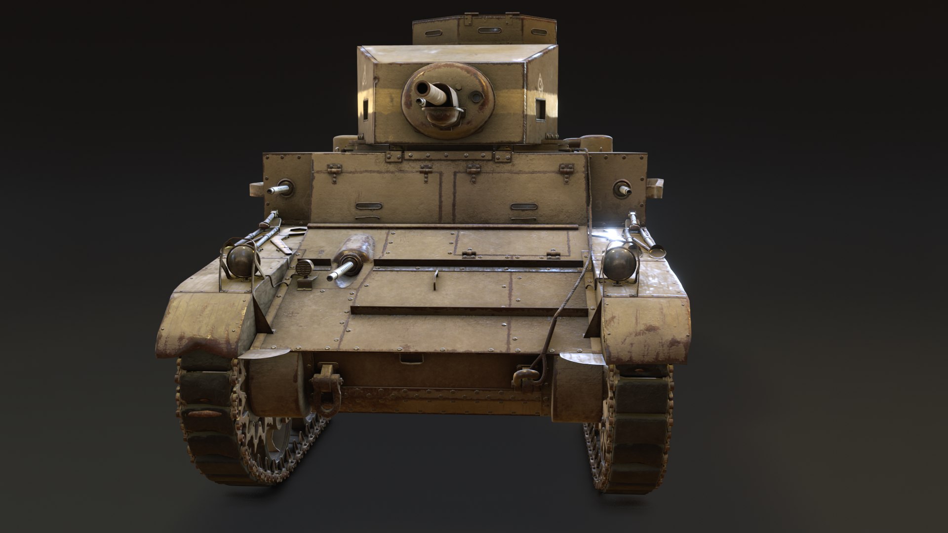 M2 Light Tank 3D Model - TurboSquid 1385133