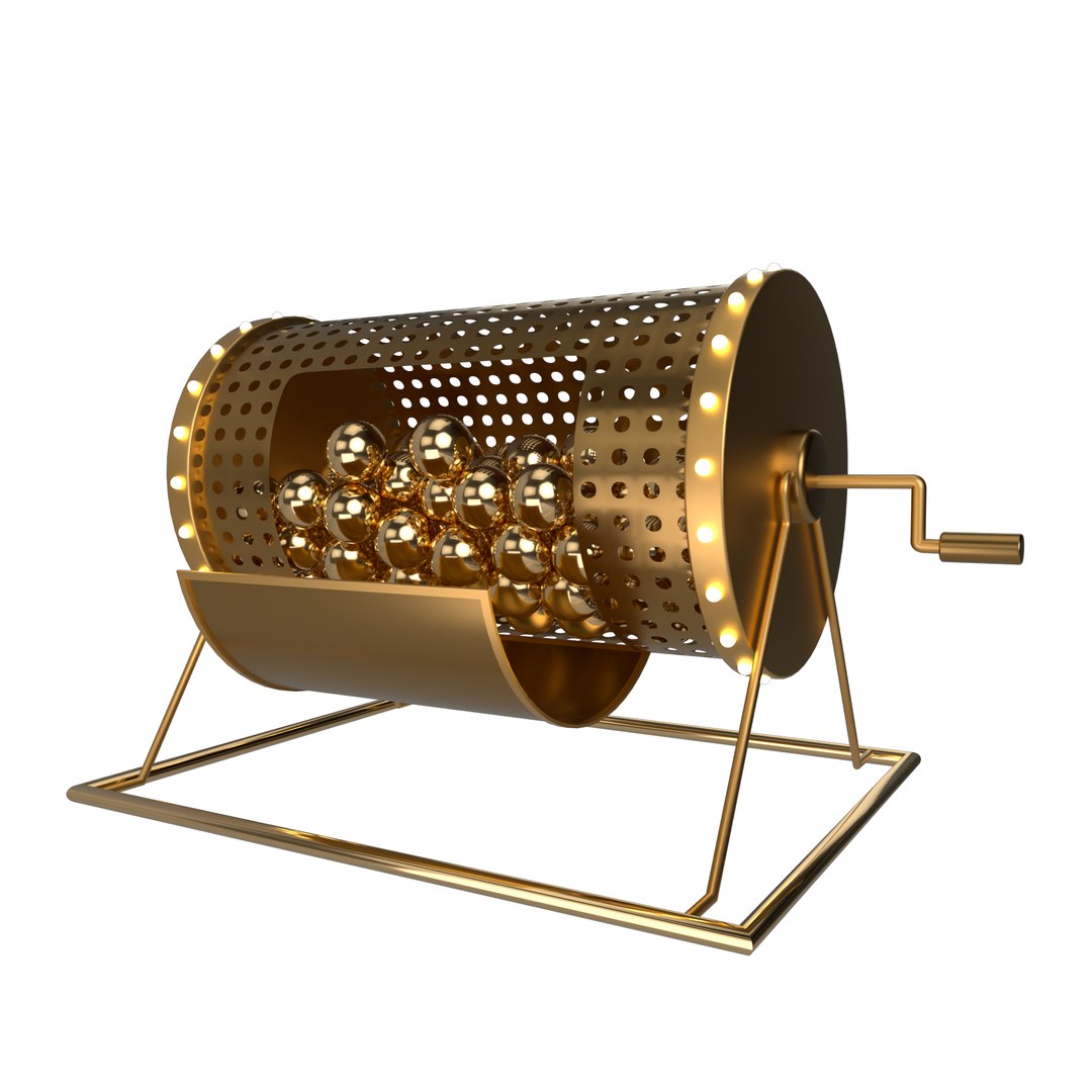 3D Golden Raffle Drum - TurboSquid 2342046