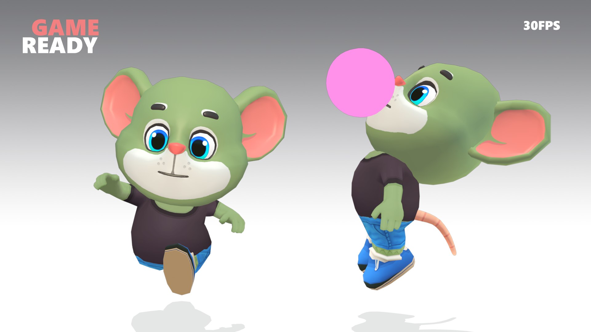 3D Mouse Rat Rodent Character Games Model - TurboSquid 1694262