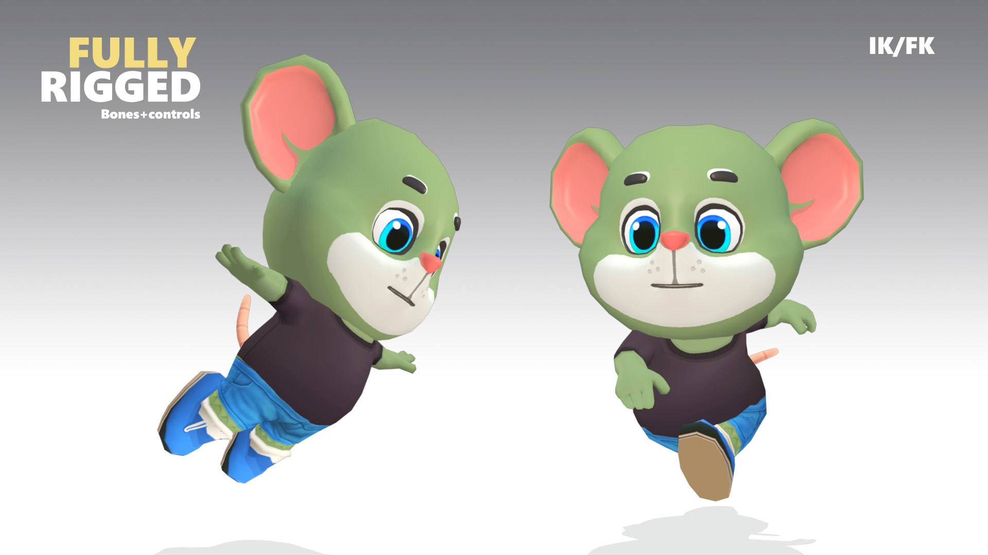 3D Mouse Rat Rodent Character Games Model - TurboSquid 1694262