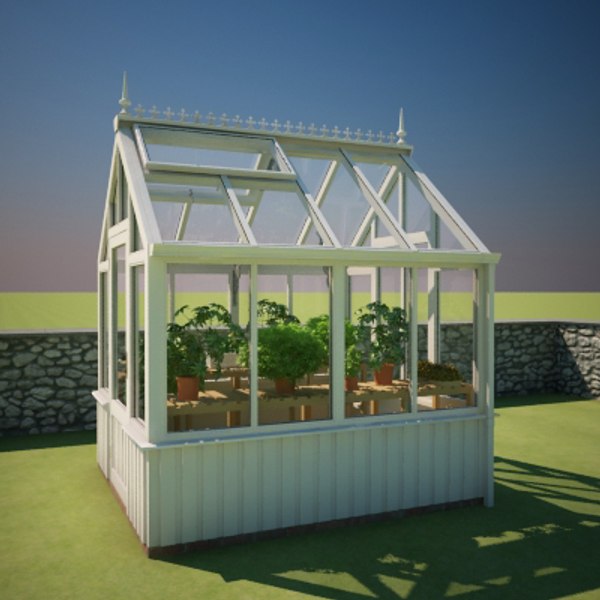 3d model of greenhouse plants