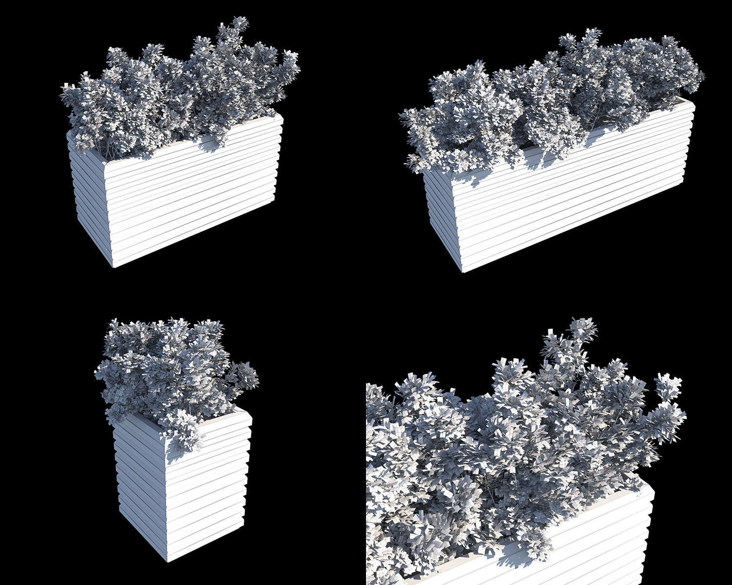 Hedges shrubs model - TurboSquid 1225431