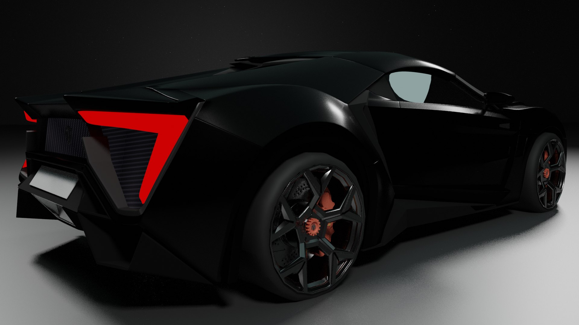 3D Lykan Hypersport Supercar Black - TurboSquid 1741251