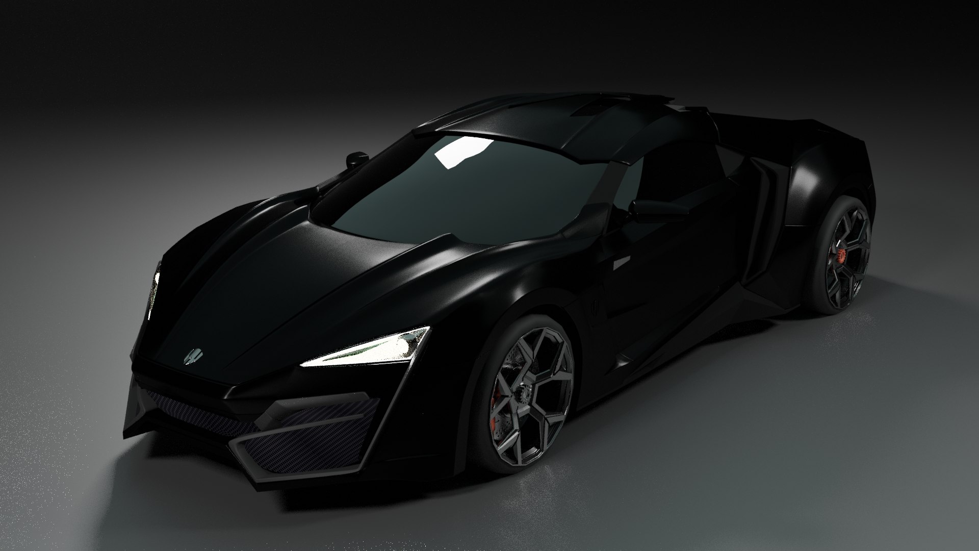 3D Lykan Hypersport Supercar Black - TurboSquid 1741251