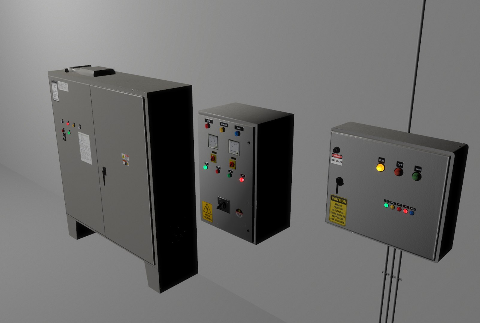 Control Panels 3D Model - TurboSquid 1497414