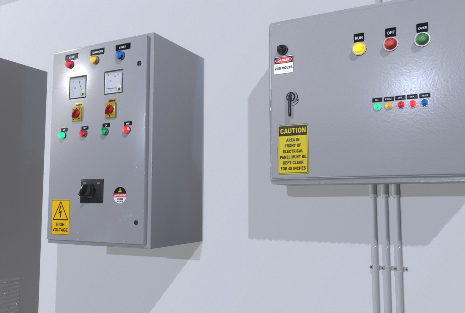 Control Panels 3D Model - TurboSquid 1497414
