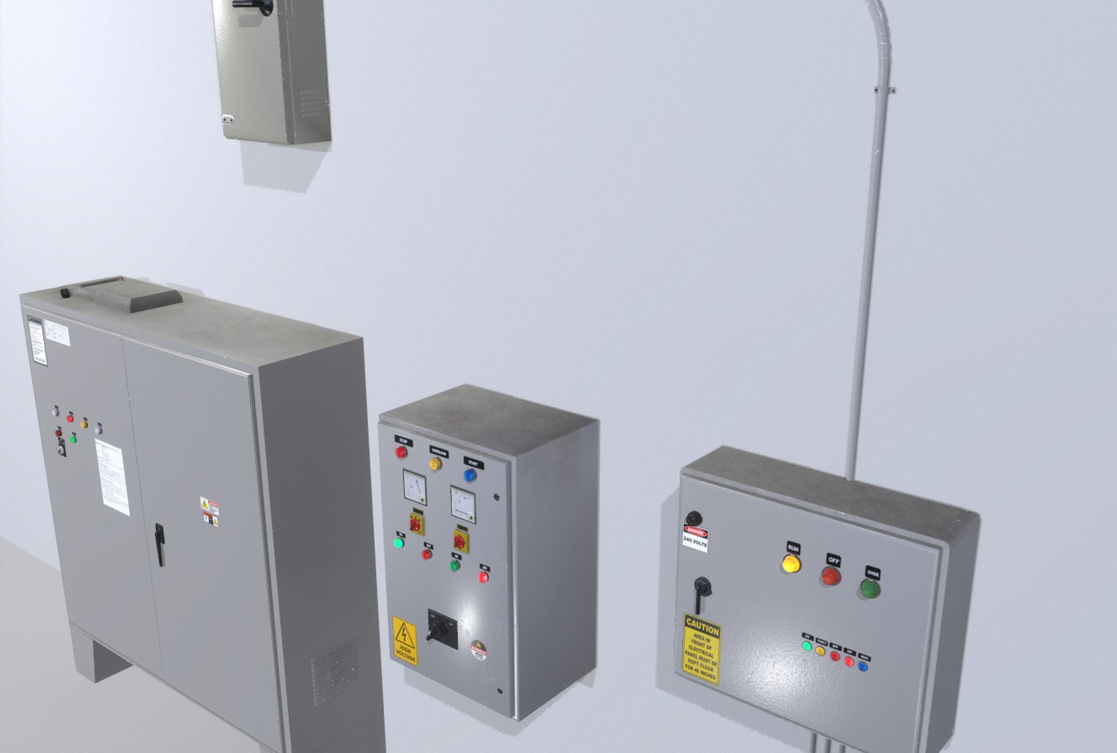 Control Panels 3D Model - TurboSquid 1497414