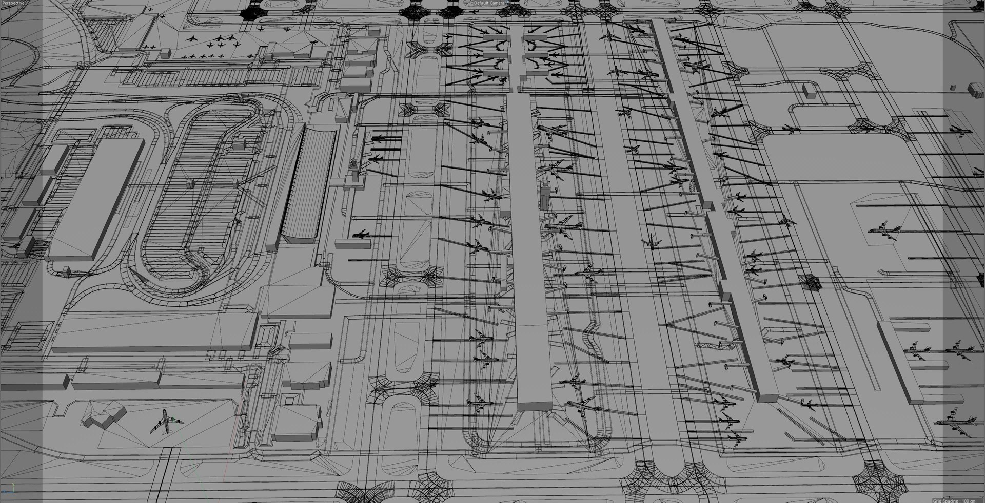 3D Washington Dulles International Airport Model - TurboSquid 2016225