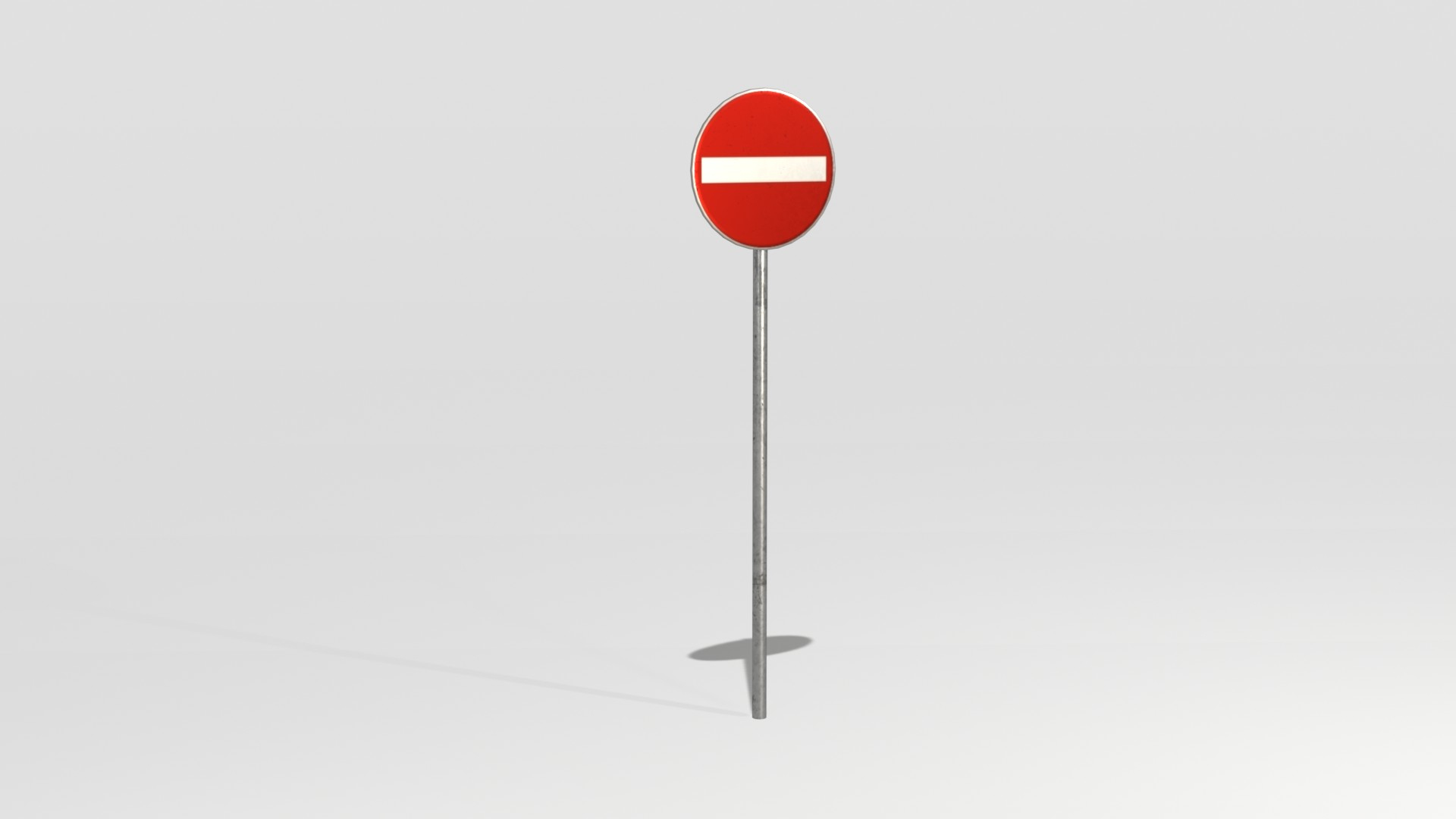 3D Traffic Sign No Entry - TurboSquid 2144641