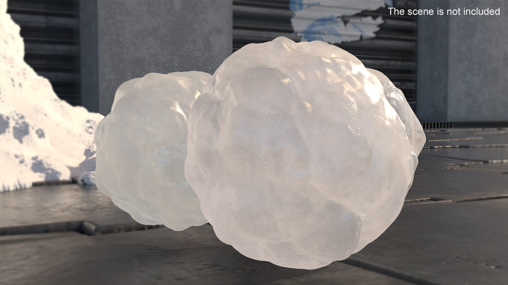 Three Large Hailstones 3D model - TurboSquid 2152662