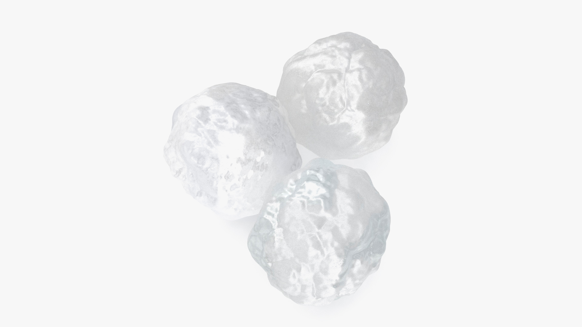 Three Large Hailstones 3D Model - TurboSquid 2152662