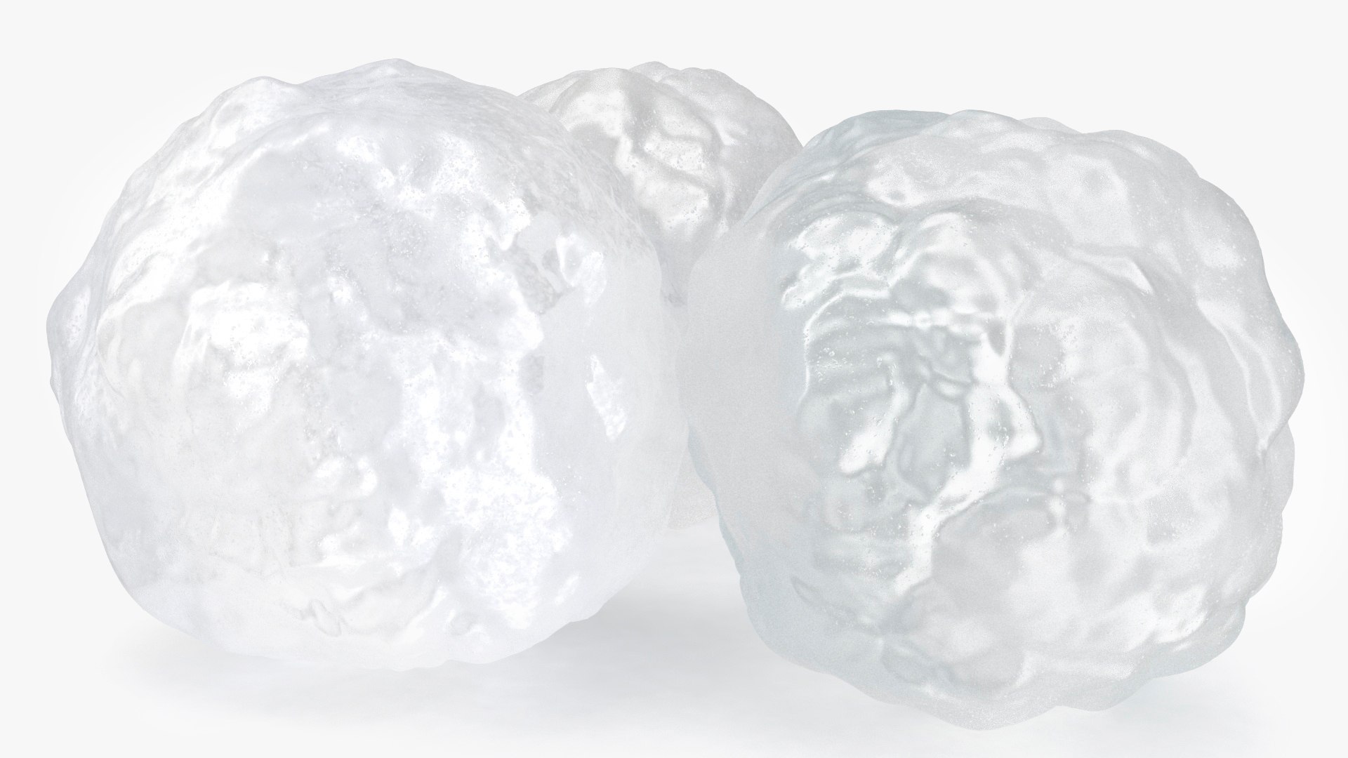 Three Large Hailstones 3D Model - TurboSquid 2152662
