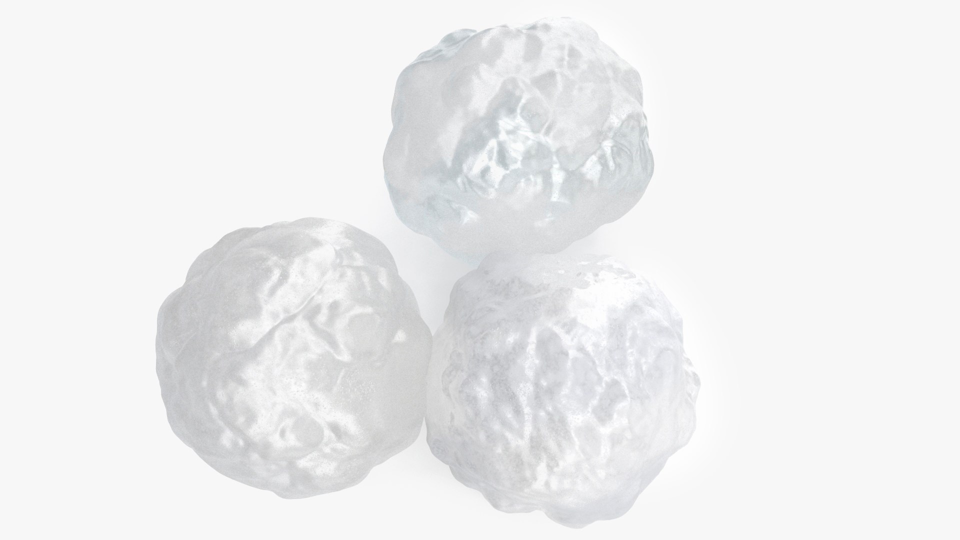 Three Large Hailstones 3D Model - TurboSquid 2152662