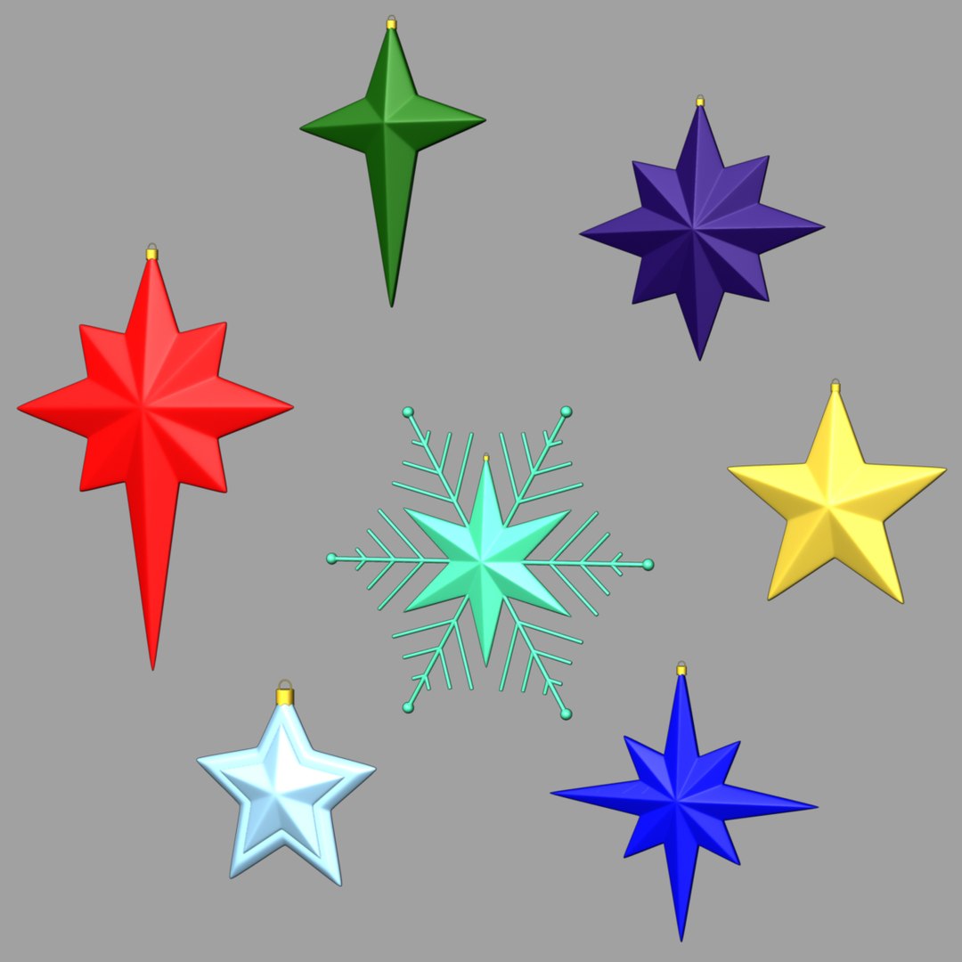 3ds Max Stars Christmas
