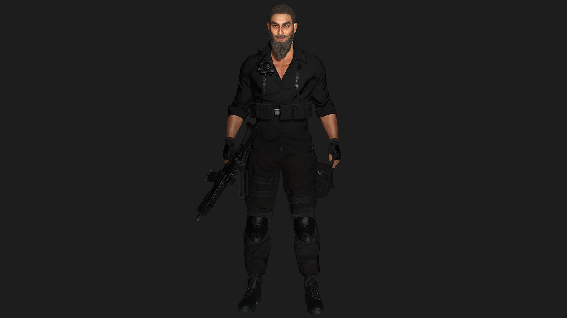 AAA 3D REALISTIC CHARACTER - ARABIC BEARDED MAN GUN SHOOTER GTA 3D ...