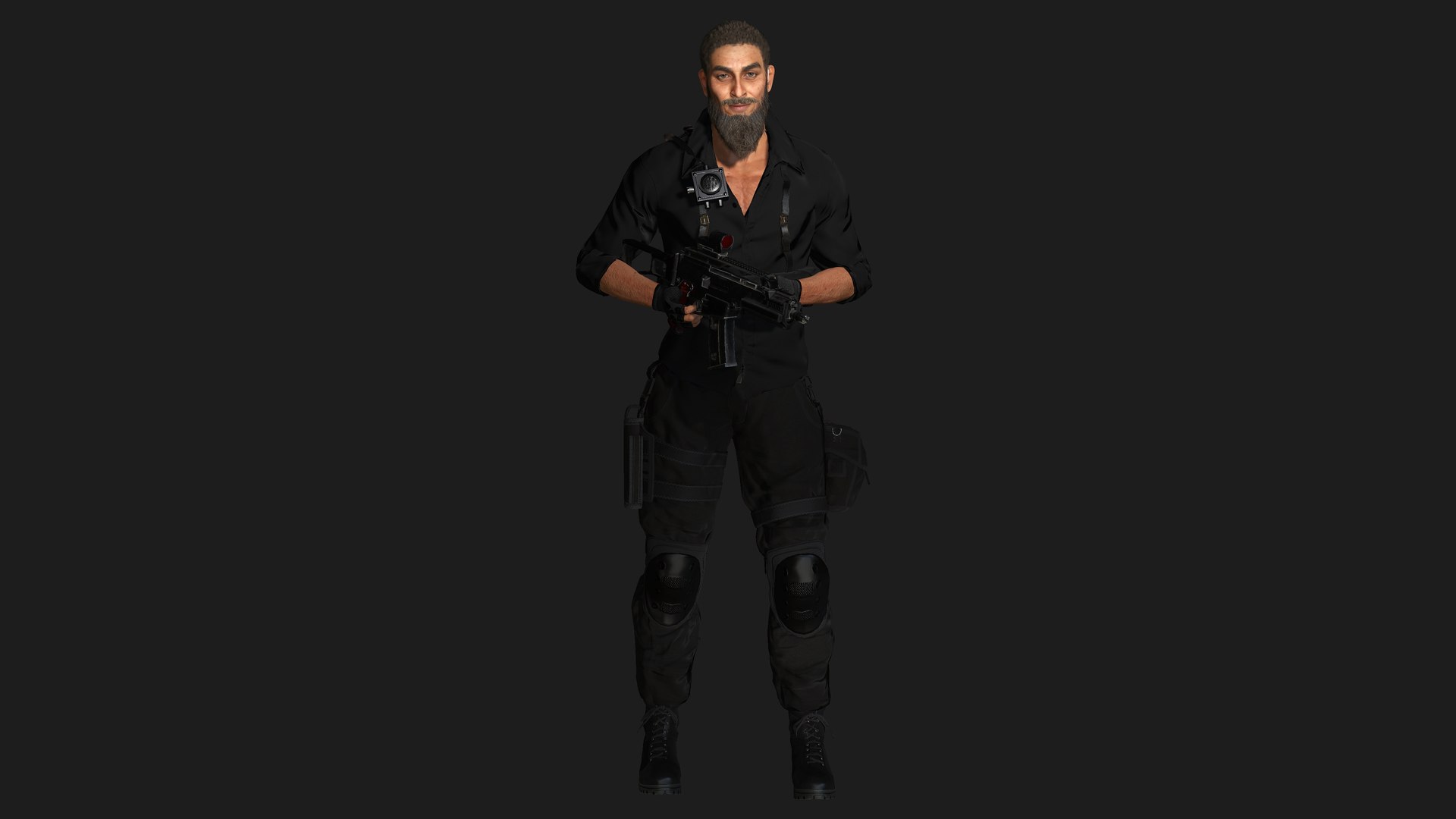 AAA 3D REALISTIC CHARACTER - ARABIC BEARDED MAN GUN SHOOTER GTA 3D ...