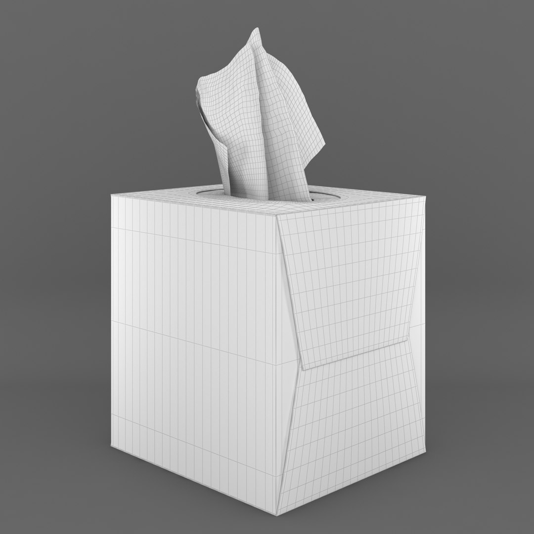 3D Kleenex Cube Tissue Model - TurboSquid 1229795