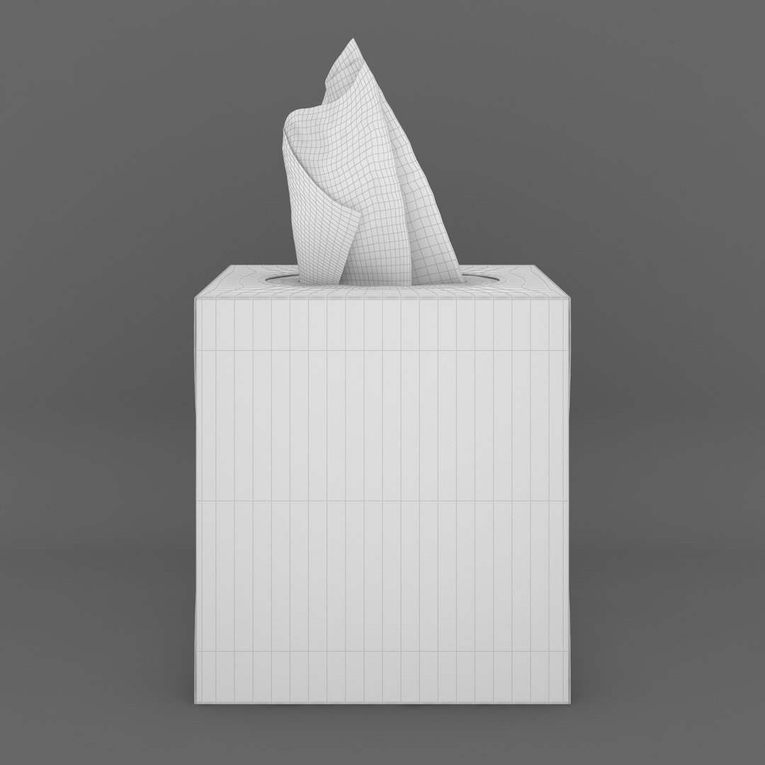 3D Kleenex Cube Tissue Model - TurboSquid 1229795