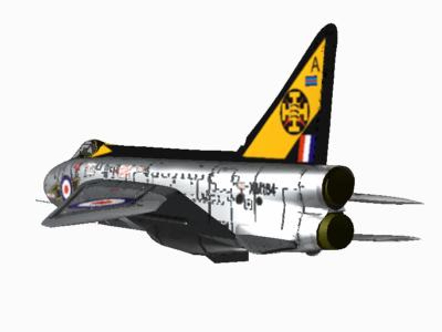 English Electric Lightning 3d Model