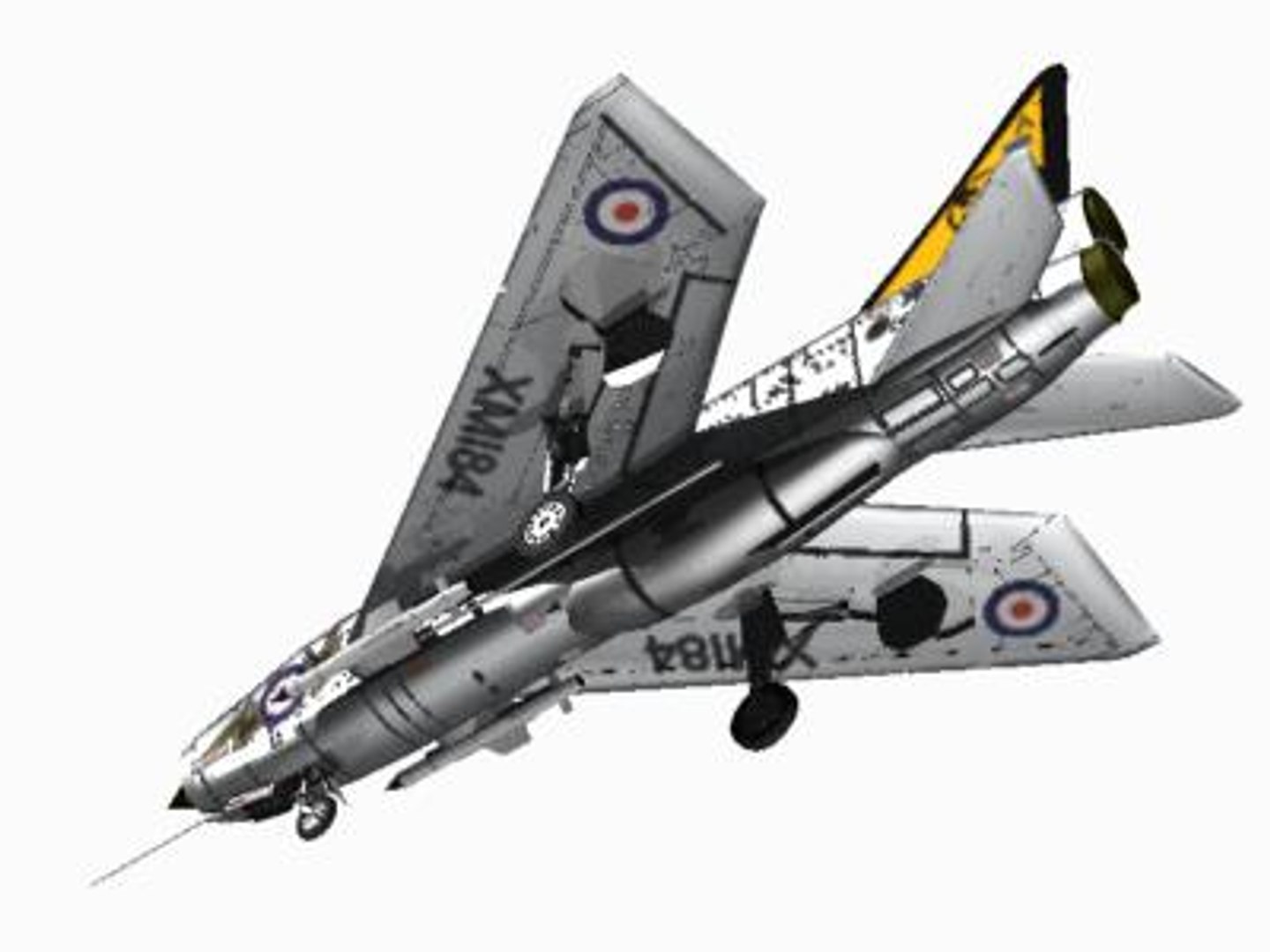 English Electric Lightning 3d Model