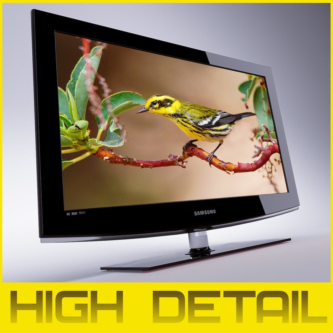 Tv Lcd Samsung Le32b460b2w 3d Model