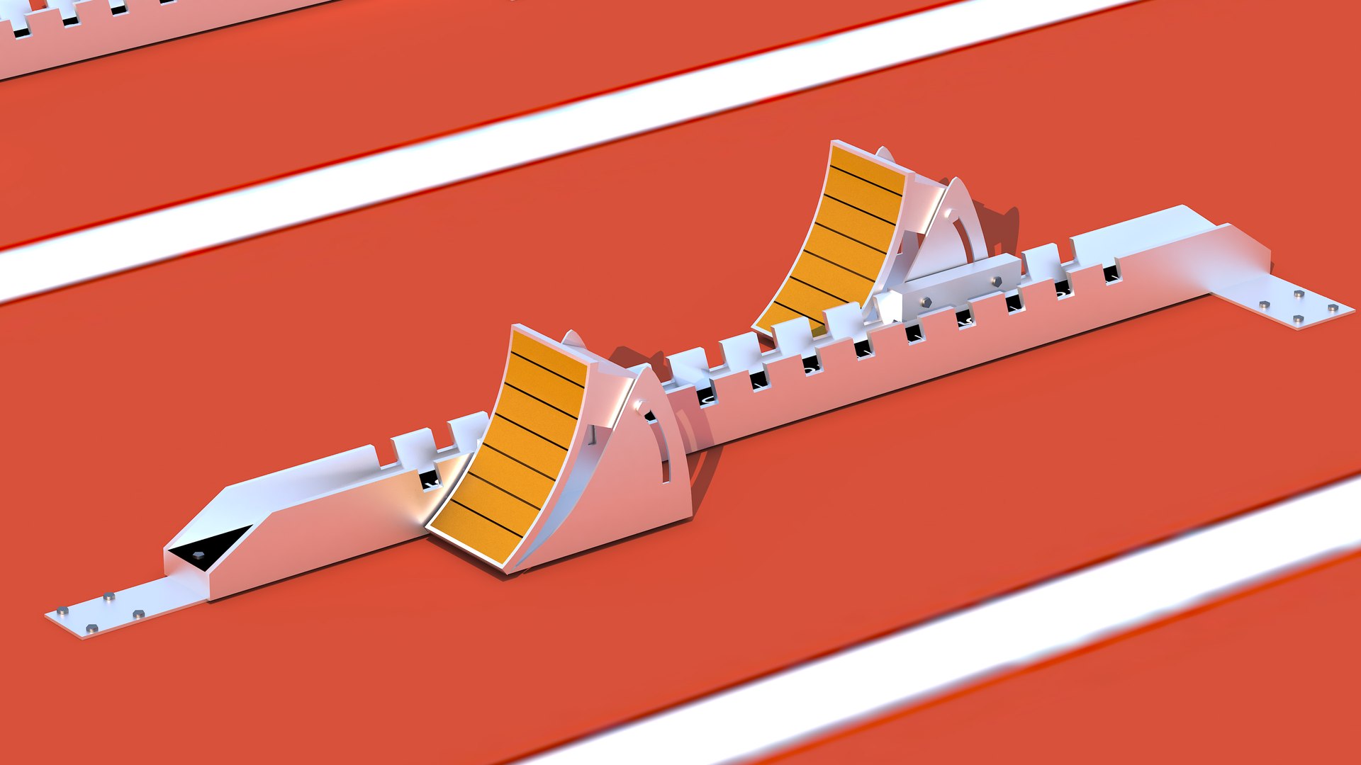 3D 100 M Running Track - TurboSquid 2271744