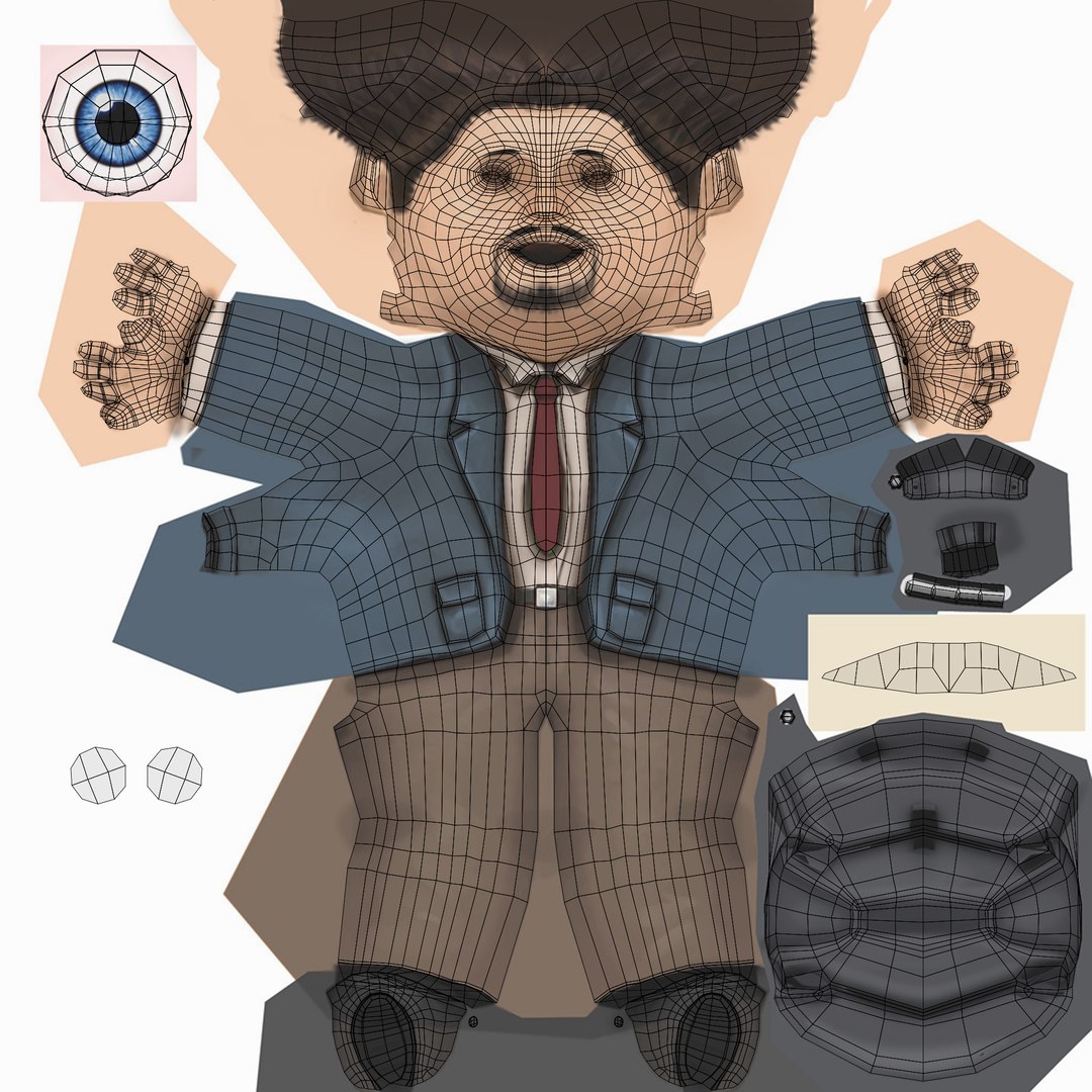 3D Cartoon Manager - TurboSquid 1961999