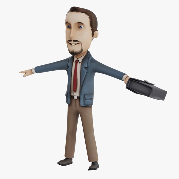 modelo 3d Gerente de dibujos animados - TurboSquid 1961999