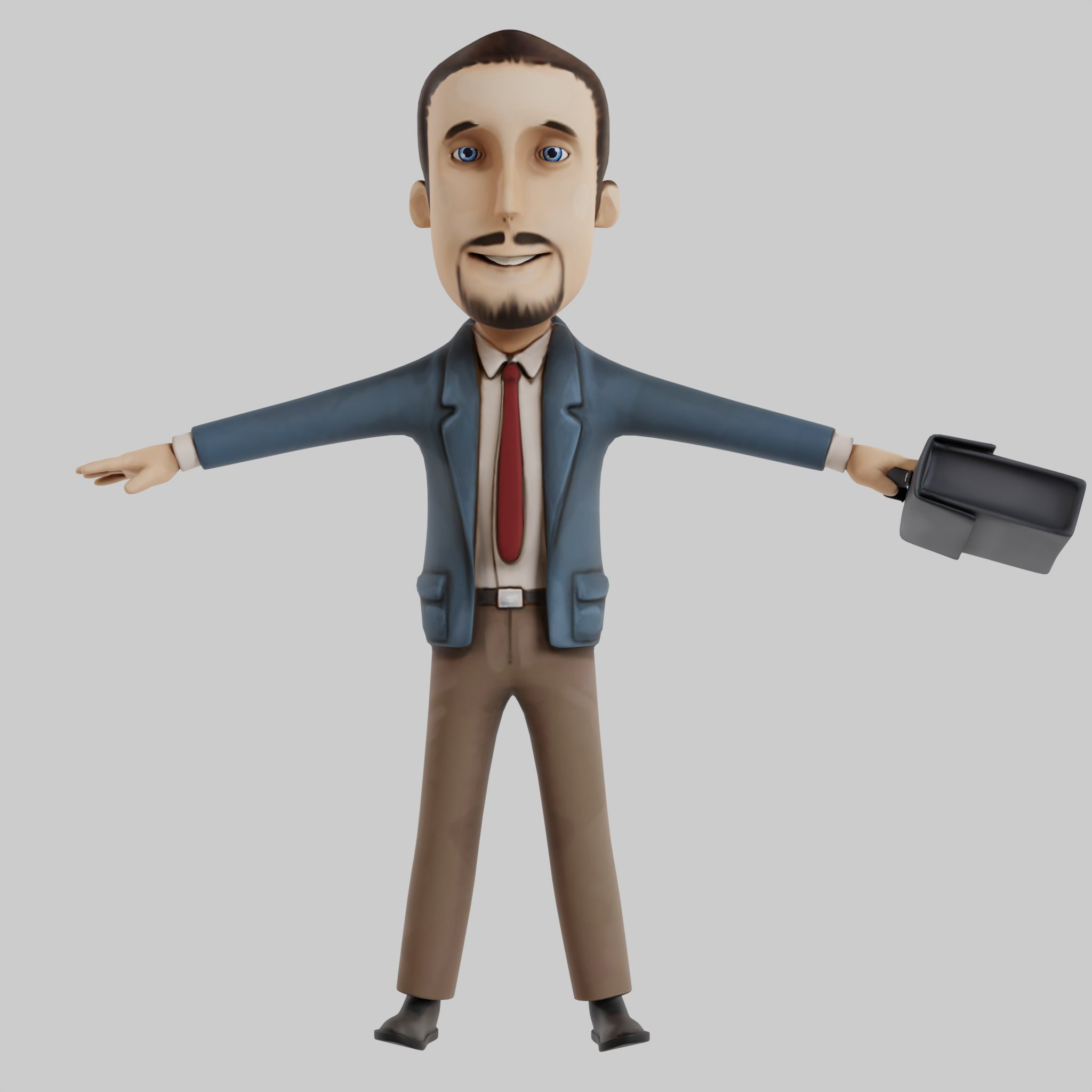 modelo 3d Gerente de dibujos animados - TurboSquid 1961999