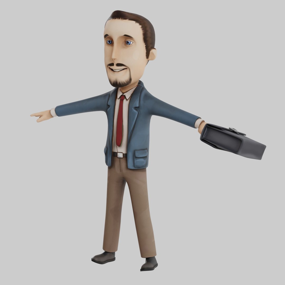 3D Cartoon Manager - TurboSquid 1961999