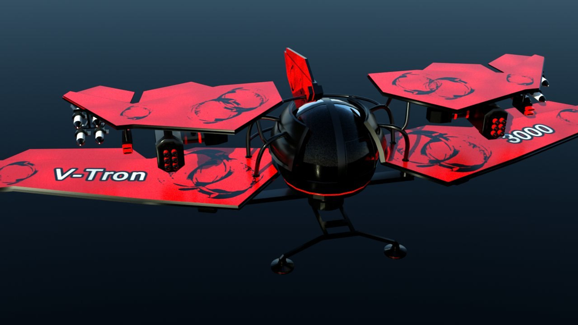 3d Aircraft V-tron 3000 Model