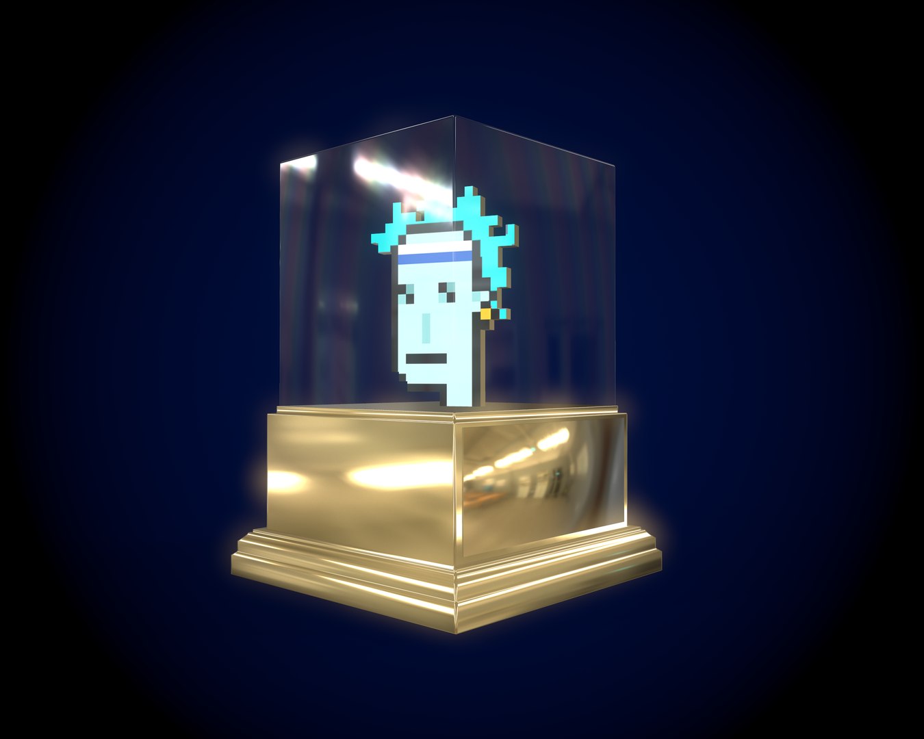 Gold Punk Low-poly Model - TurboSquid 1805955