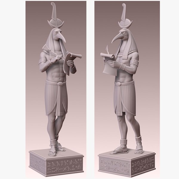 Statue Egyptian deity Thoth 3D 모델 - TurboSquid 2111758