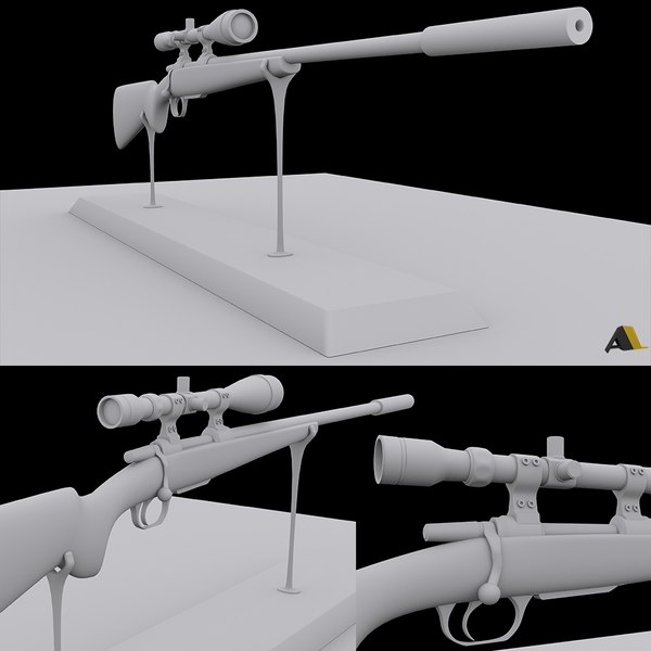 3D sniper rifle - TurboSquid 1499071