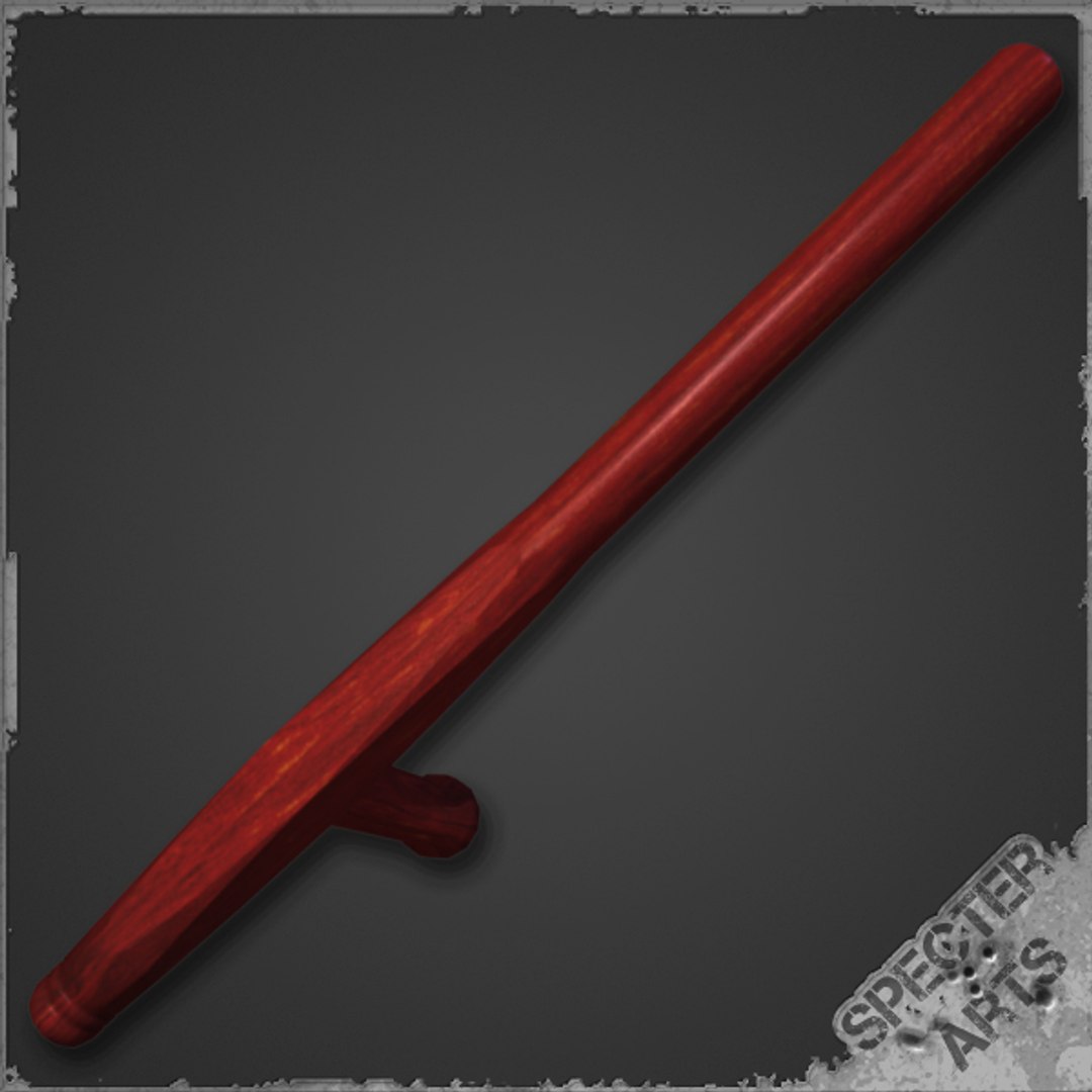 tonfa baton 3d model