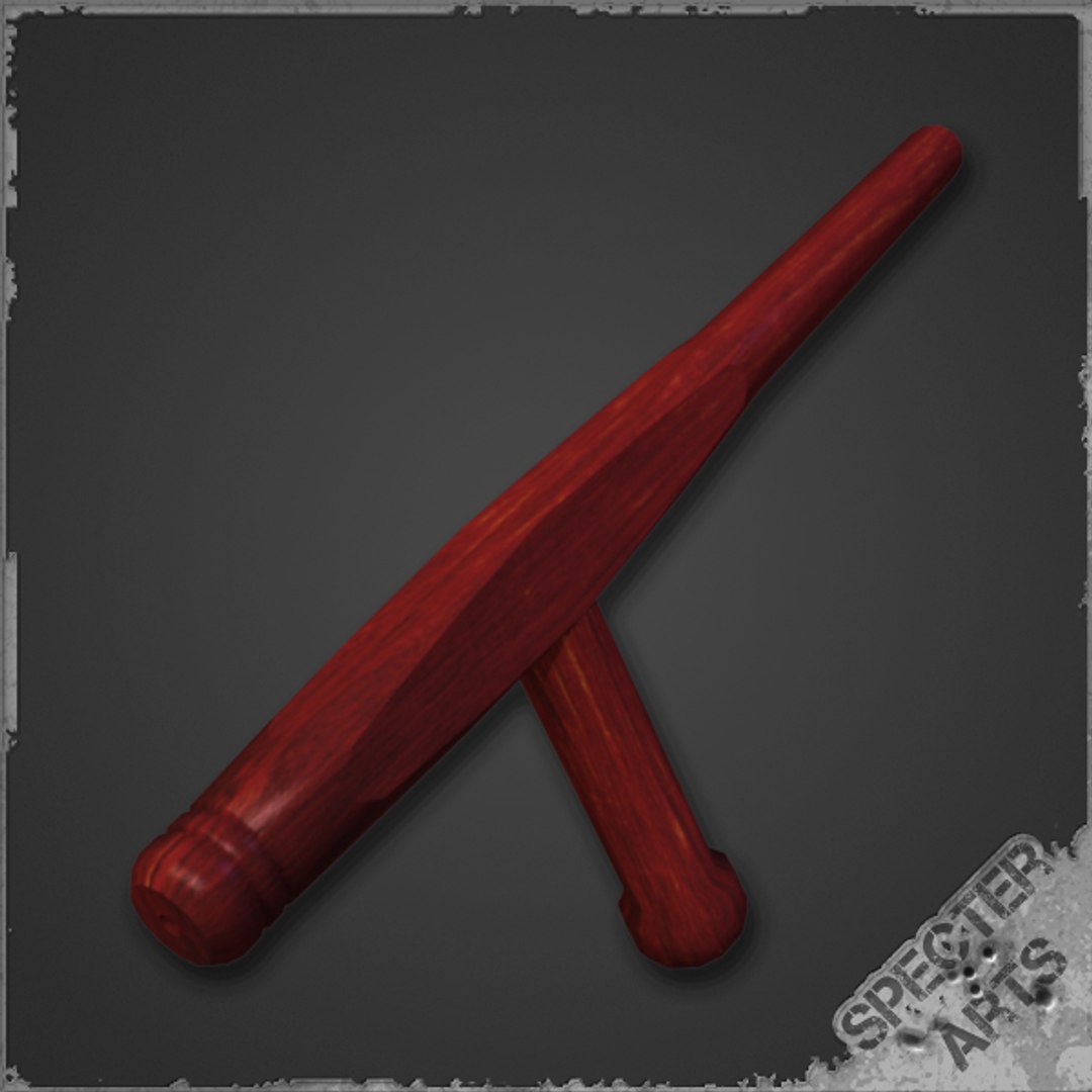 tonfa baton 3d model