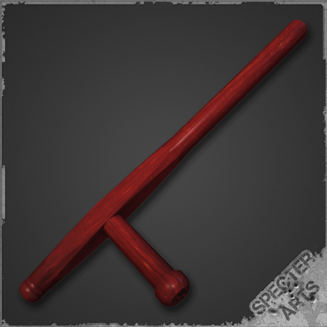 tonfa baton 3d model