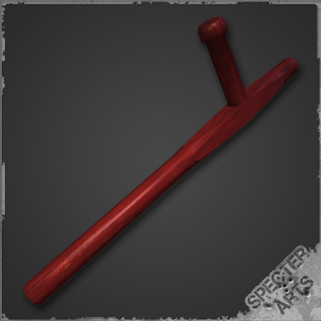 tonfa baton 3d model