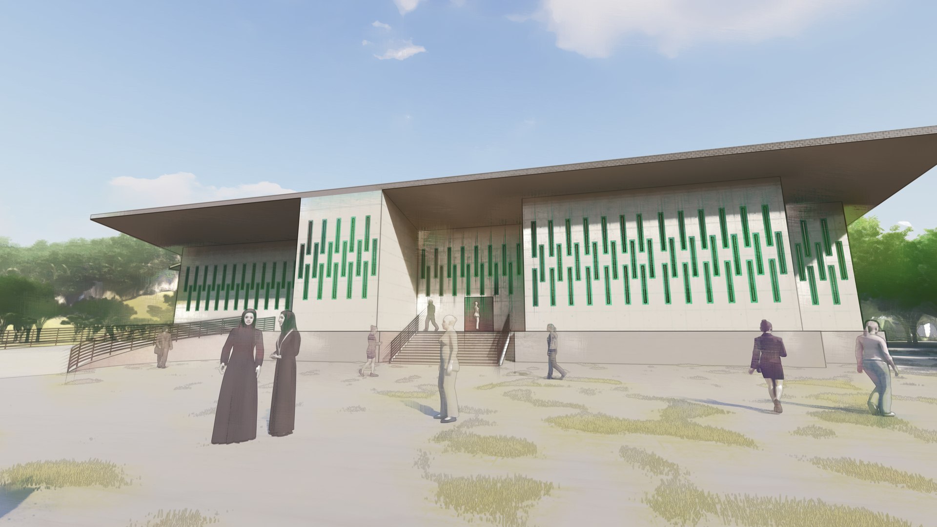 3D MUSEUM BUILDING - TurboSquid 1912291