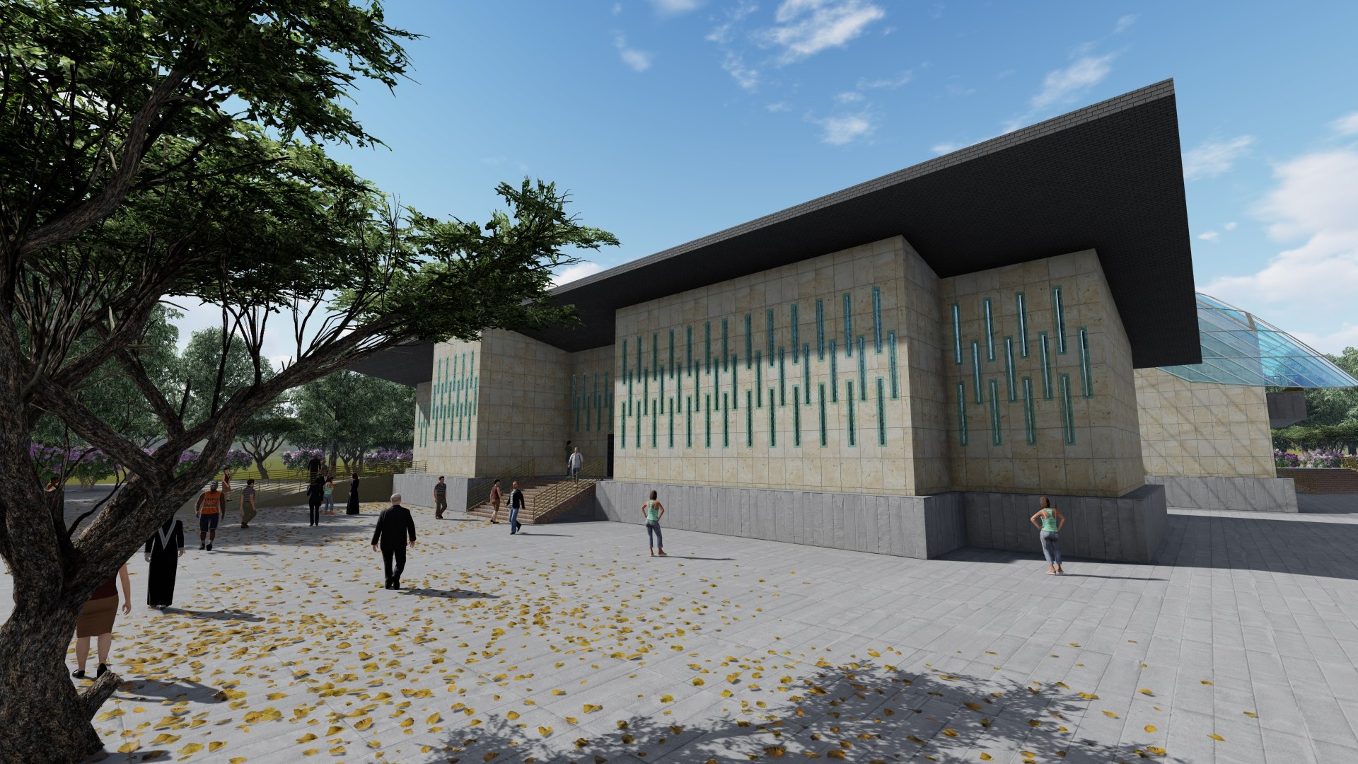 3D MUSEUM BUILDING - TurboSquid 1912291