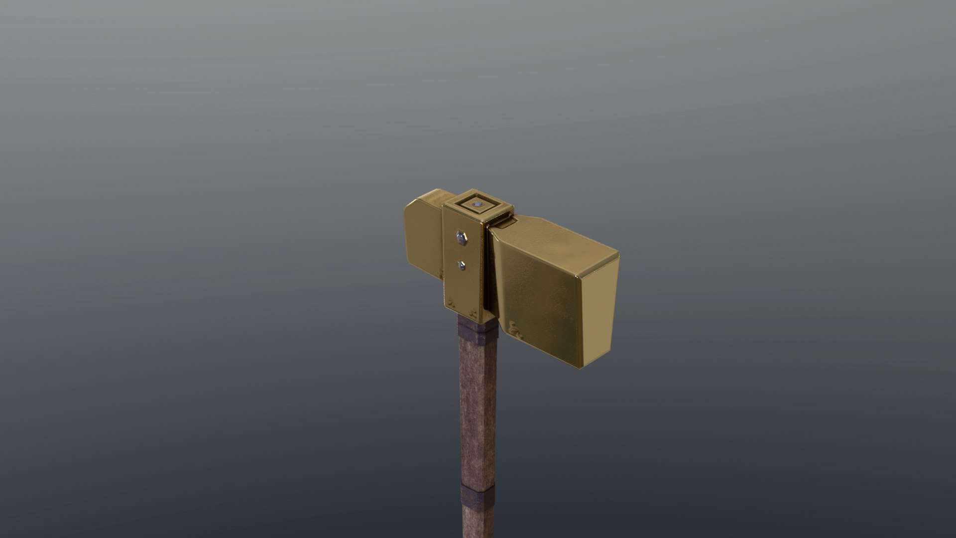 Hammer - Gold 3D - TurboSquid 2155621