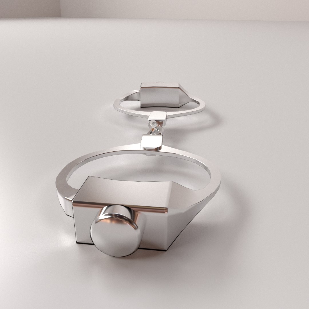 3D handcuff v2 - TurboSquid 1644588