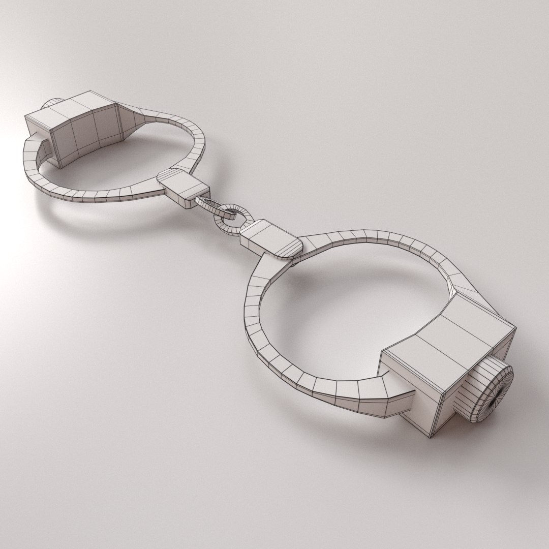 3D handcuff v2 - TurboSquid 1644588