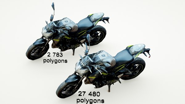 modelo 3d Kawasaki Z900 2020 ultra lowpoly - TurboSquid 1932676