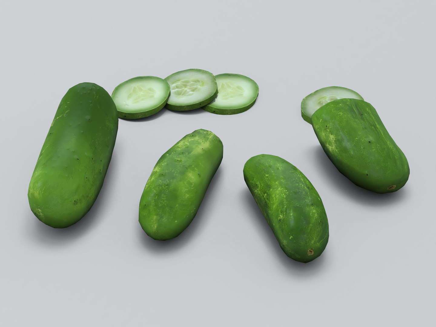 Cucumbers 3D - TurboSquid 2178460