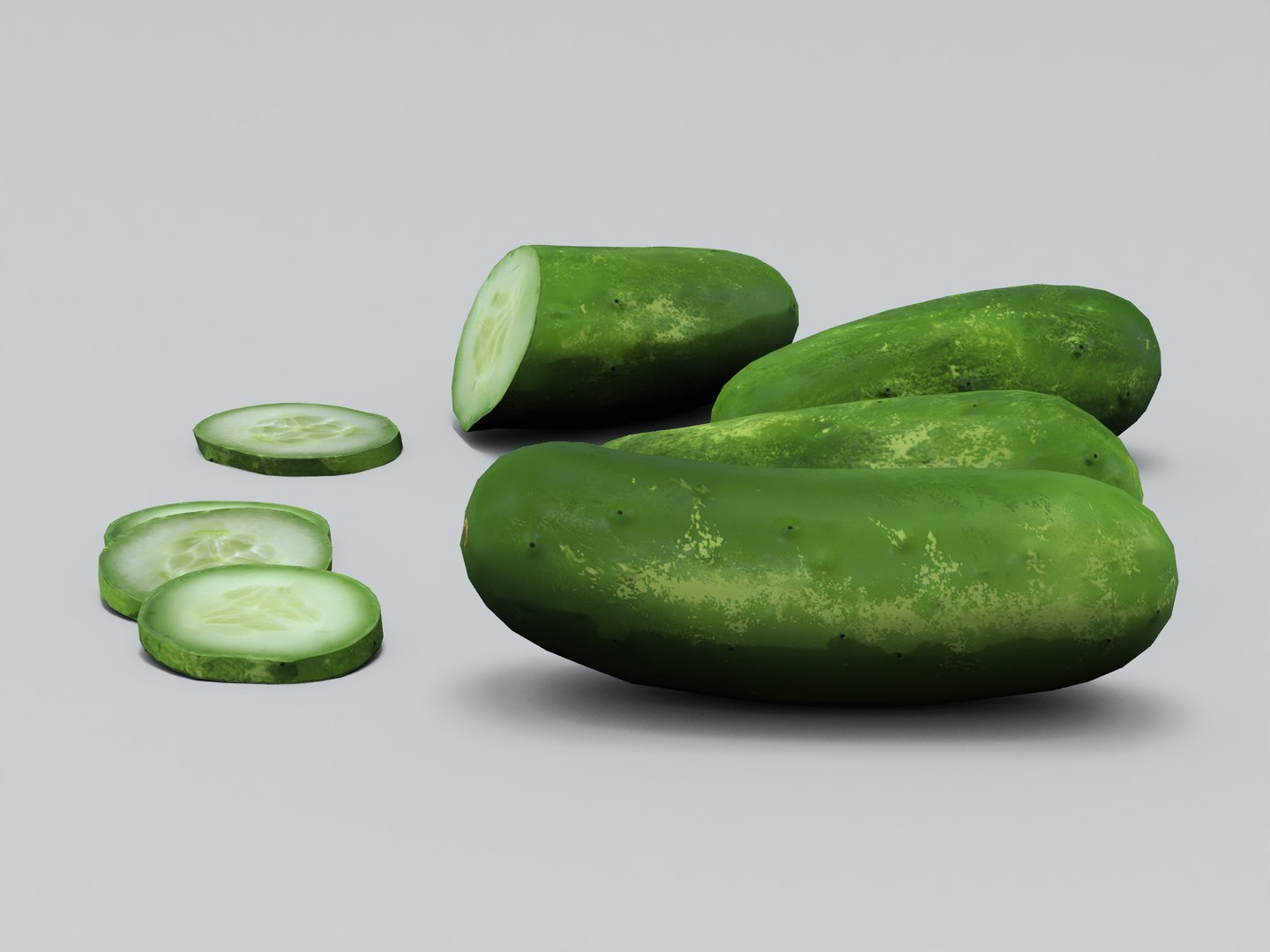 Cucumbers 3D - TurboSquid 2178460