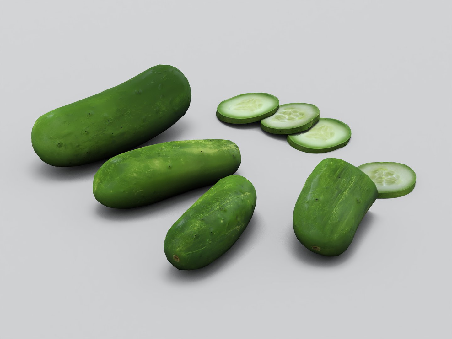 Cucumbers 3D - TurboSquid 2178460