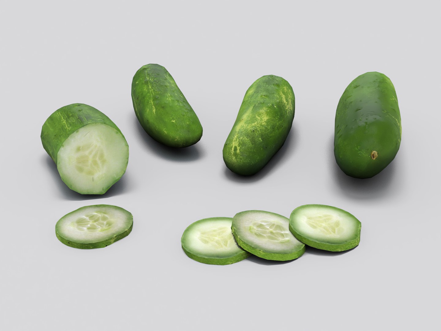 Cucumbers 3D - TurboSquid 2178460