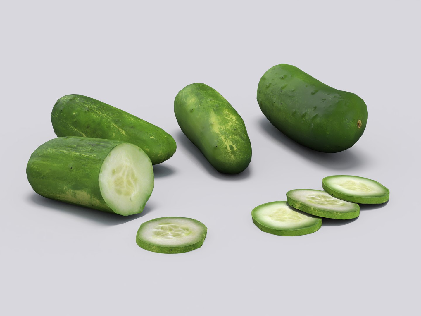 Cucumbers 3D - TurboSquid 2178460