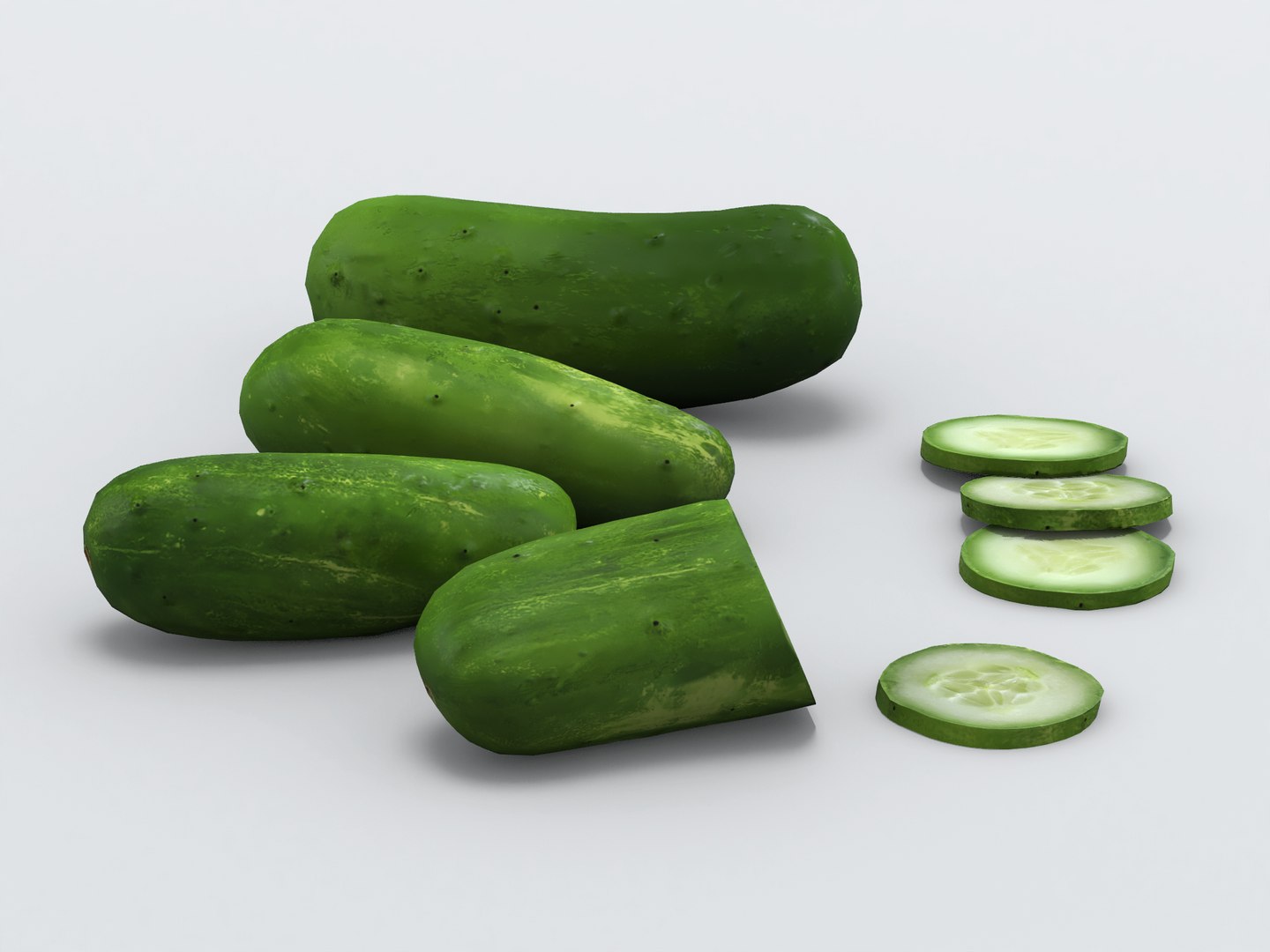 Cucumbers 3D - TurboSquid 2178460